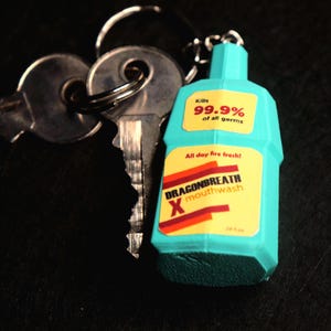 Mouthwashing Bottle Keychain | 3D Printed Dragonbreath Mouthwash ...
