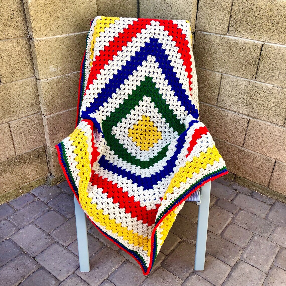 Crochet Pattern*** Collegiate Throw Crochet Pattern, Crochet Blanket ...