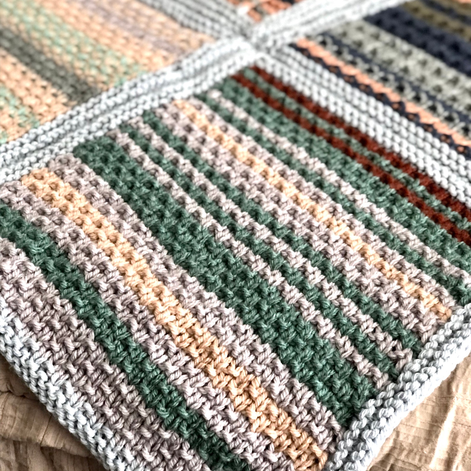 Knitting Pattern Temperature Sampler Blocks Blanket Pattern, Knit ...