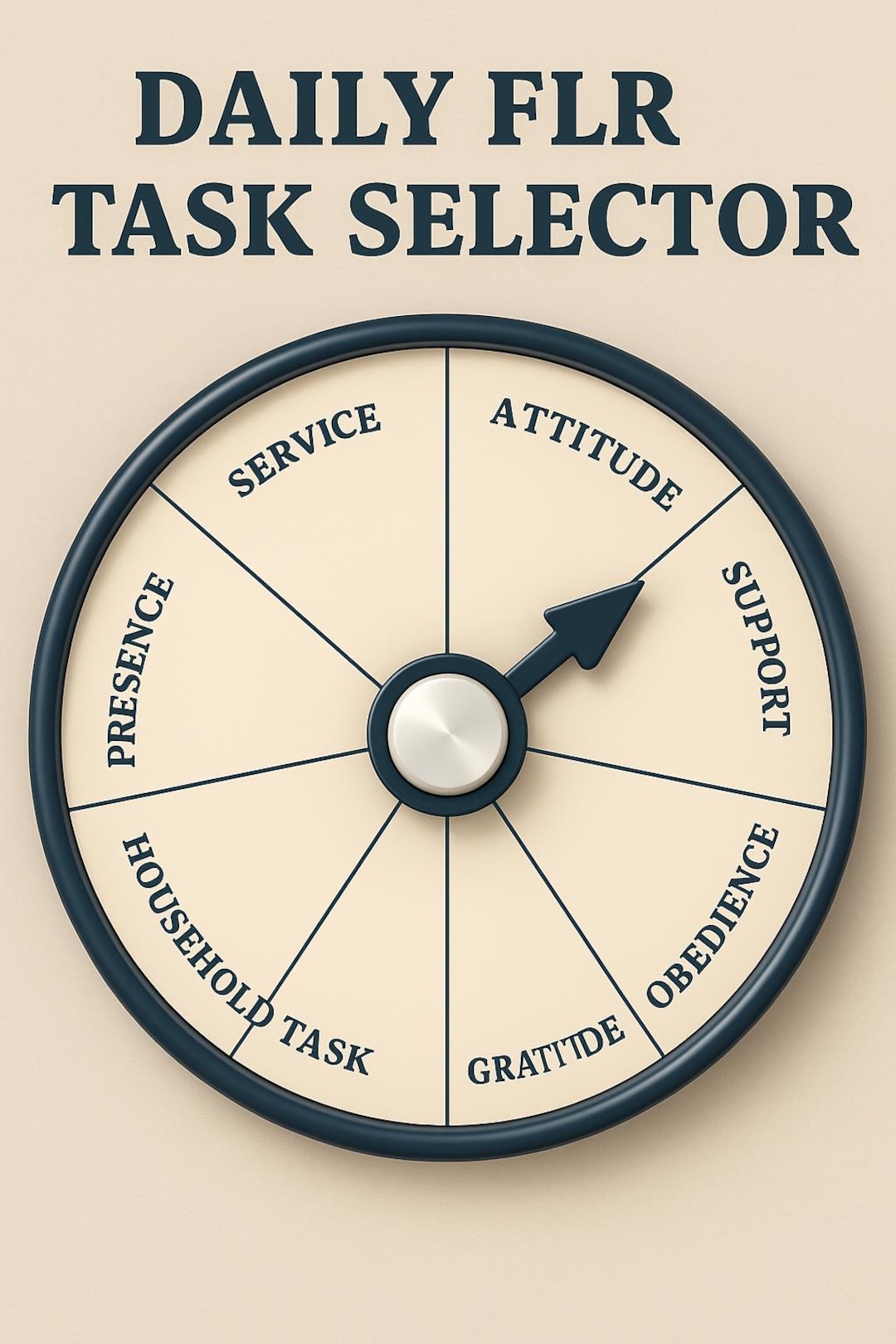 FLR Daily Task Selector - Printable Wheel | Female-led Relationship ...