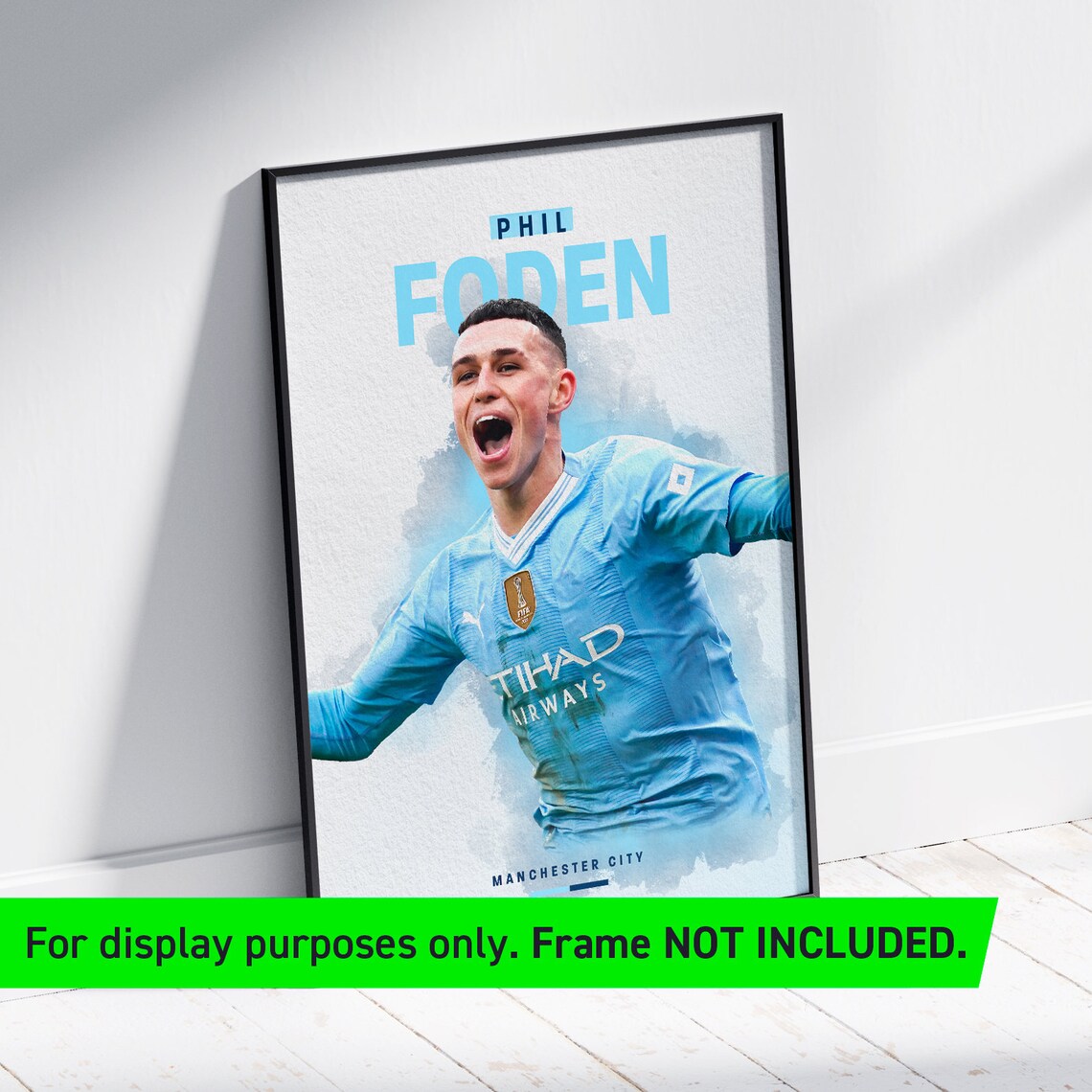 Phil Foden Poster Football Print Custom Football Wall Art Manchester City Fan Gift - Etsy UK