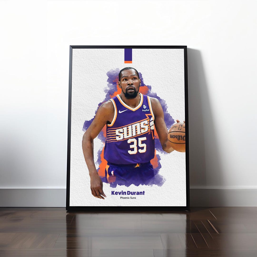 Kevin Durant Poster, Basketball Poster, NBA Poster, Sports Poster, Gift ...