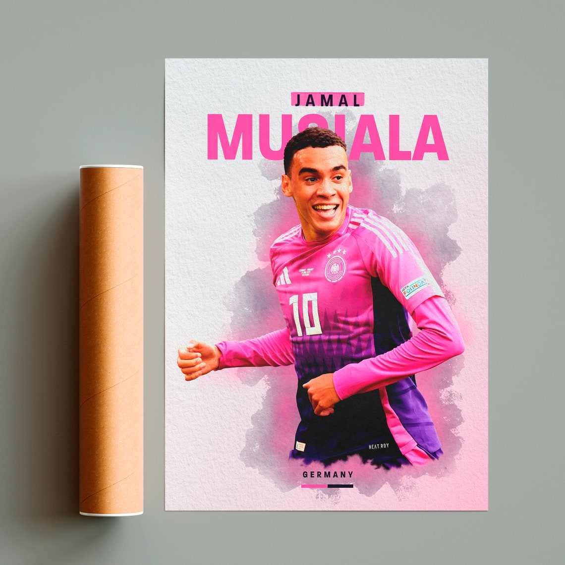 Jamal Musiala Poster Football Print Custom Football Wall Art Germany ...