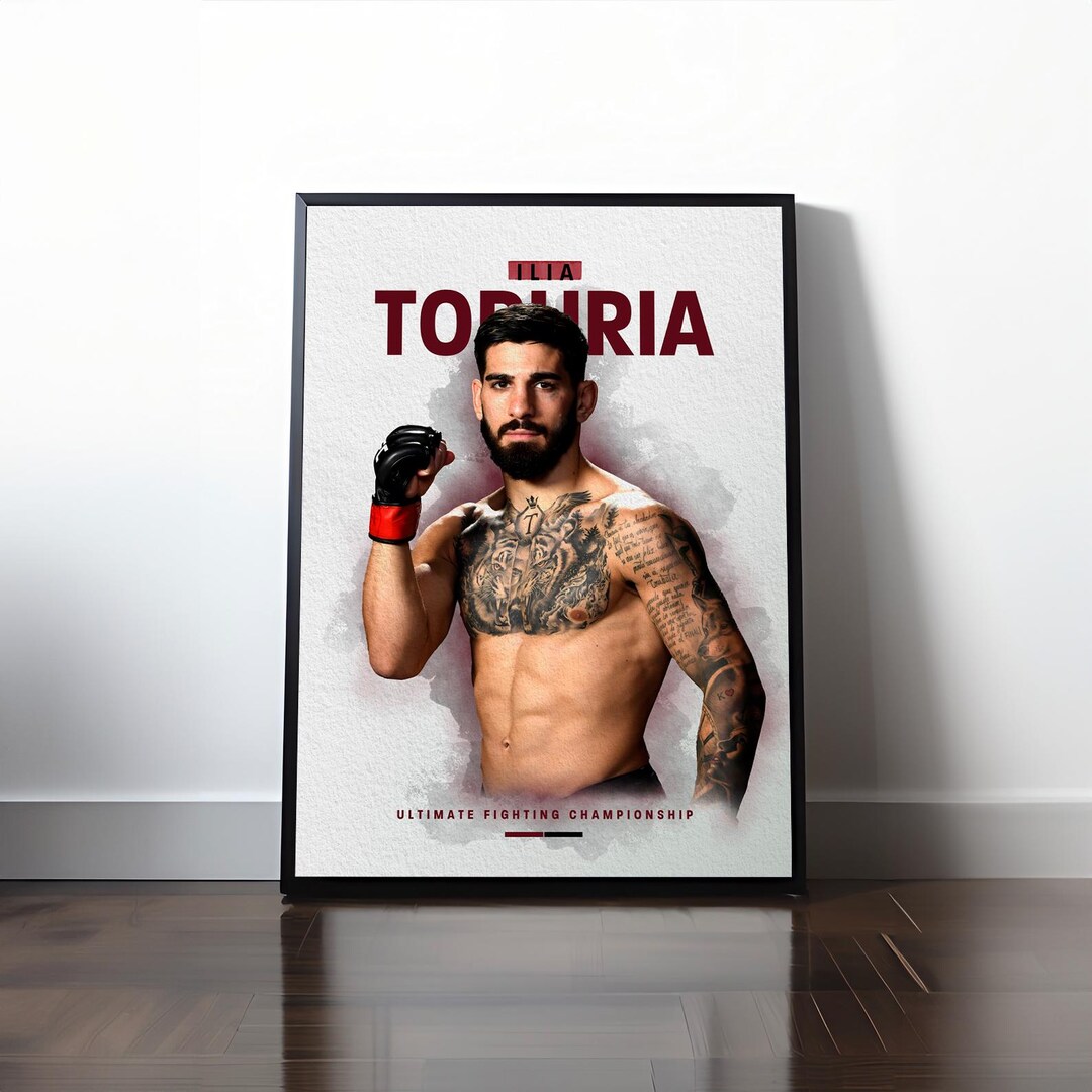 Ilia Topuria Poster UFC Print Custom UFC Wall Art UFC Fan Gift - Etsy