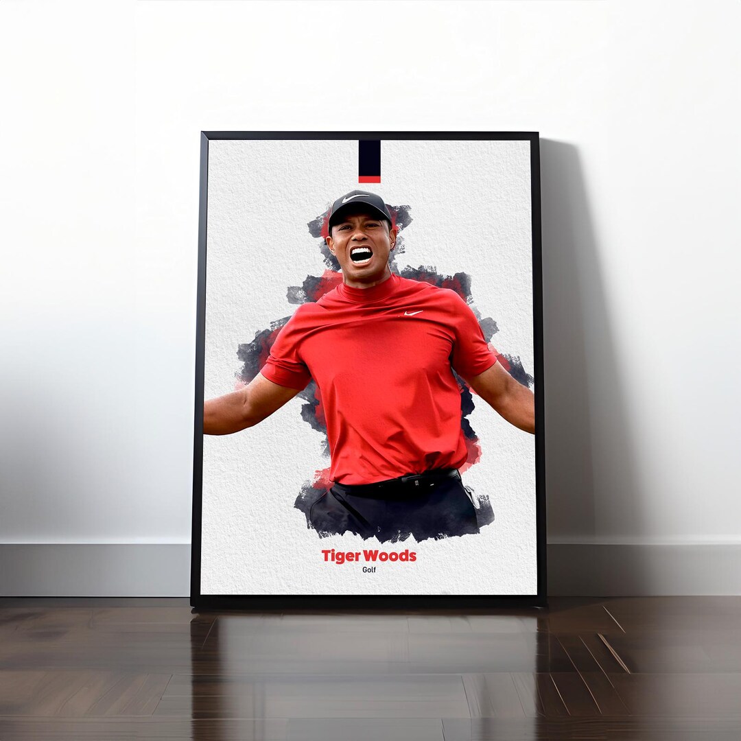 Tiger Woods Poster Golf Poster Golf Wall Decor Golf Print Golf tiger-woods-poster-golf-poster-golf-wall-decor-golf-print-golf