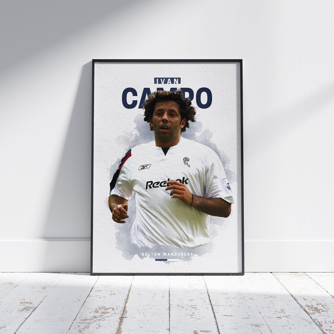 Ivan Campo Football Poster Football Print Custom Football Wall Art ...