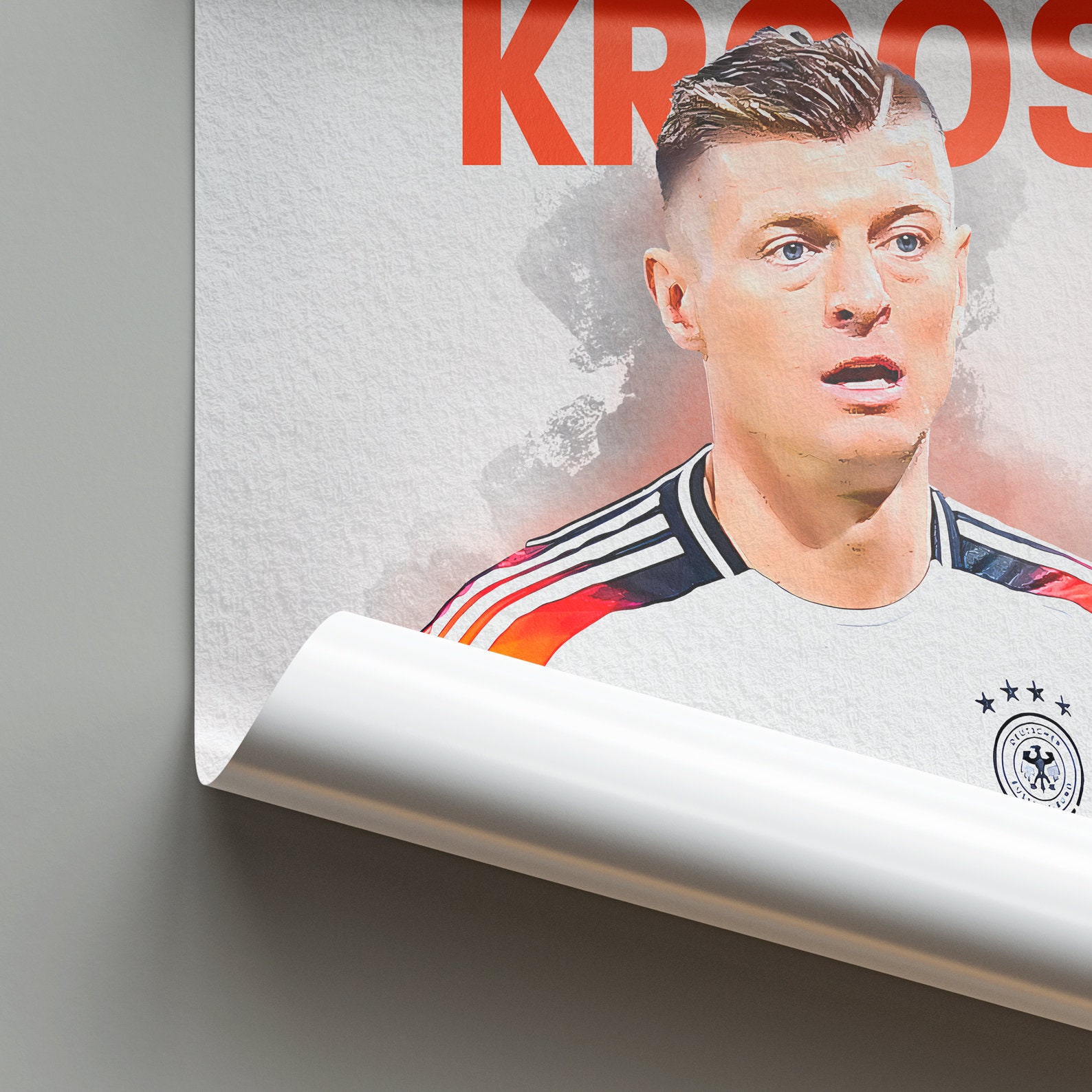 Toni Kroos Poster Football Print Custom Football Wall Art Germany Fan ...