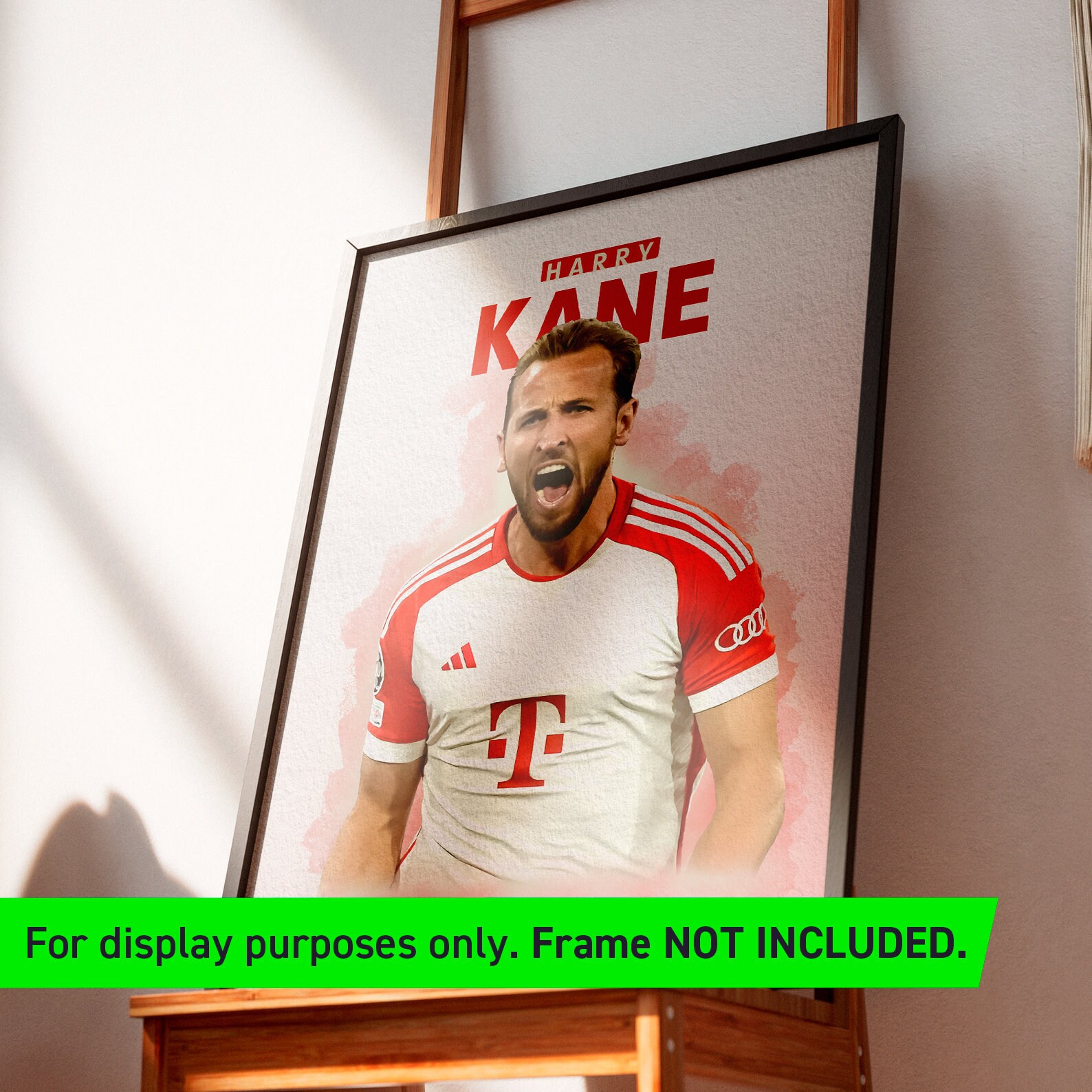 Harry Kane Poster Football Print Custom Football Wall Art Bayern Munich ...