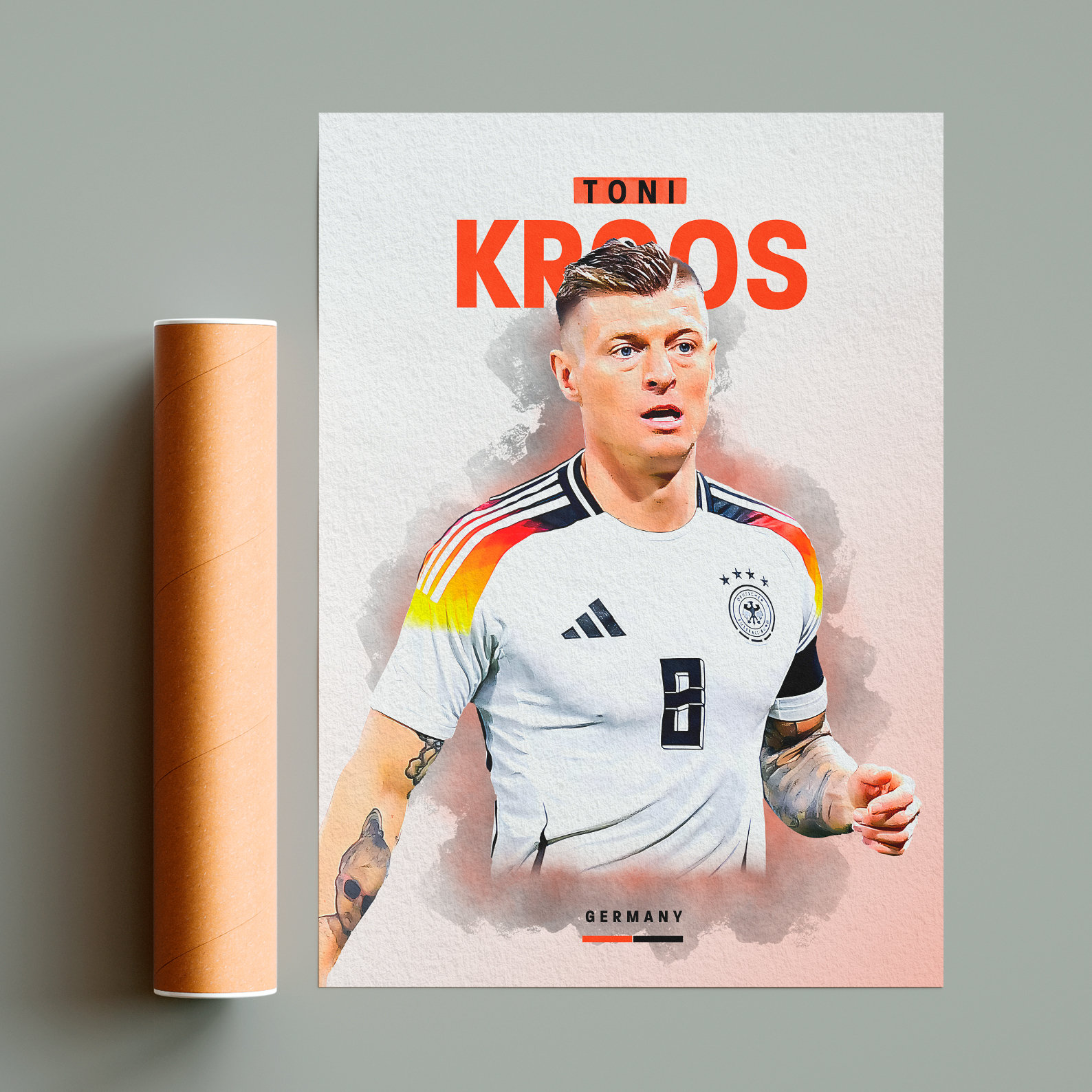 Toni Kroos Poster Football Print Custom Football Wall Art Germany Fan ...