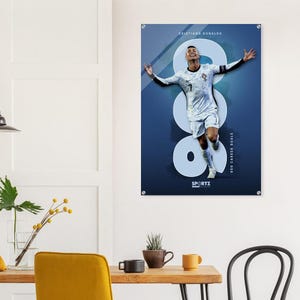 Cristiano Ronaldo Poster, Limited Edition Acrylic Print, Custom Wall ...