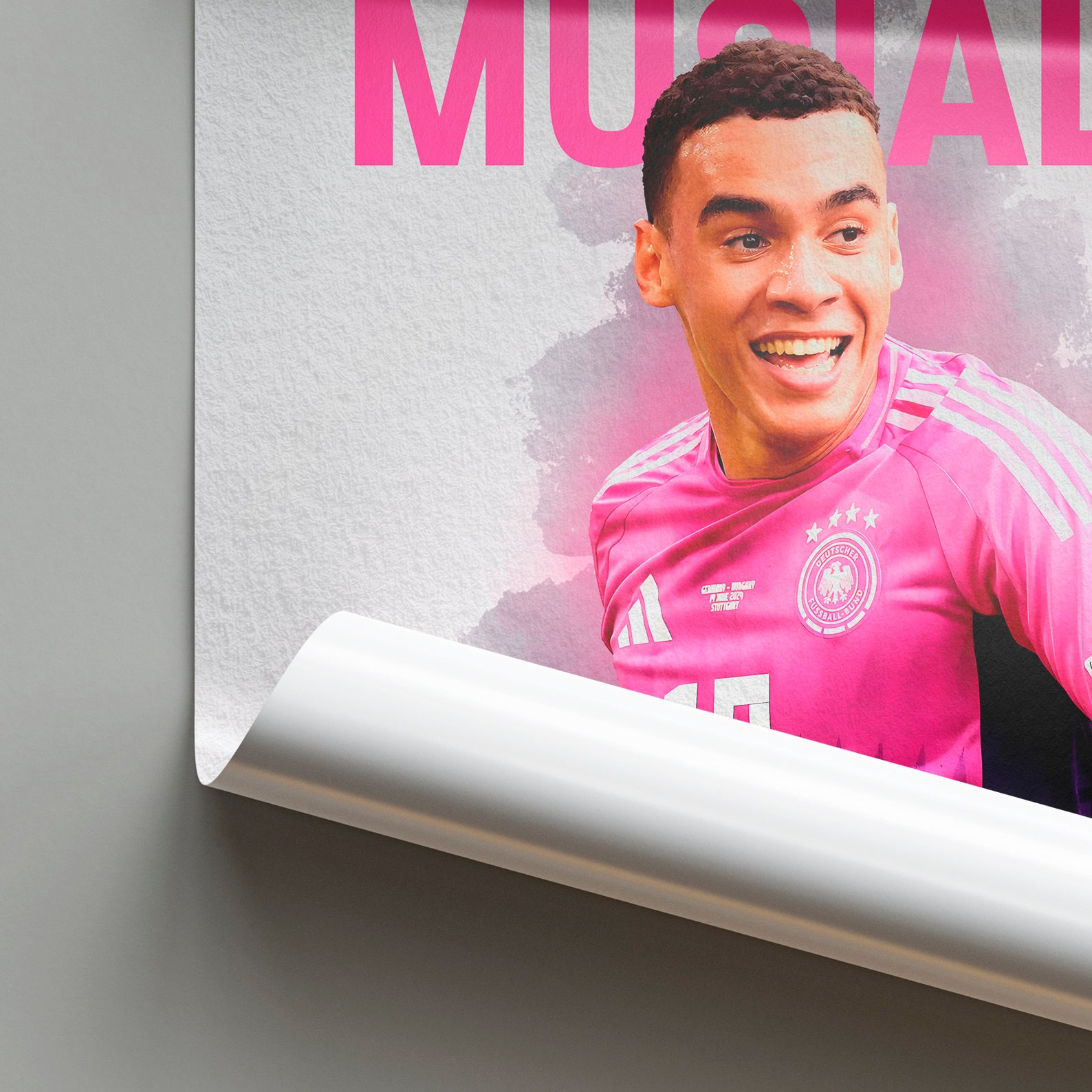 Jamal Musiala Poster Football Print Custom Football Wall Art Germany ...
