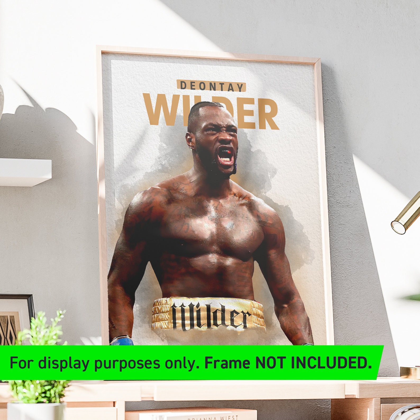 Deontay Wilder Poster Boxing Print Custom Boxing Wall Art Boxing Fan ...