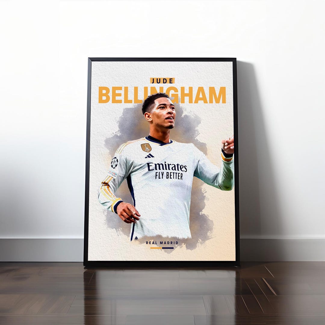Jude Bellingham Poster, Football Poster, Soccer Poster, Sports Poster ...