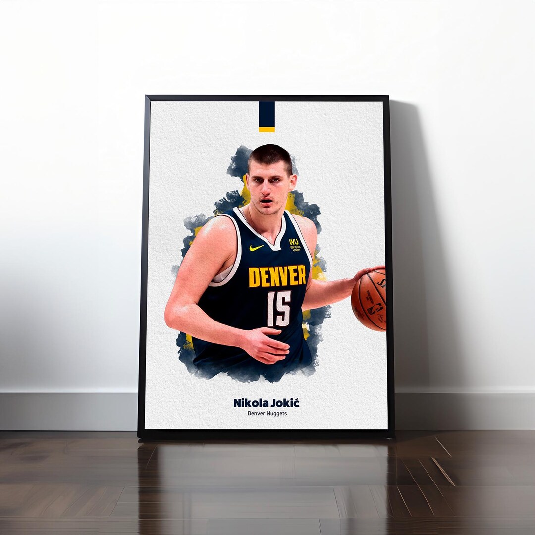 Nikola Jokic Poster, Basketball Poster, NBA Poster, Sports Poster, Gift ...