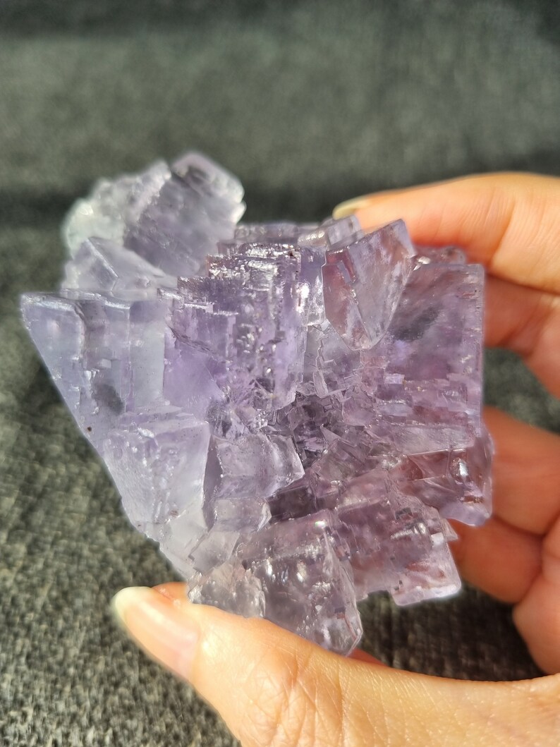 La Viesca Fluorite, Asturias, Spain, Glassy Purple Blue Fluorite ...