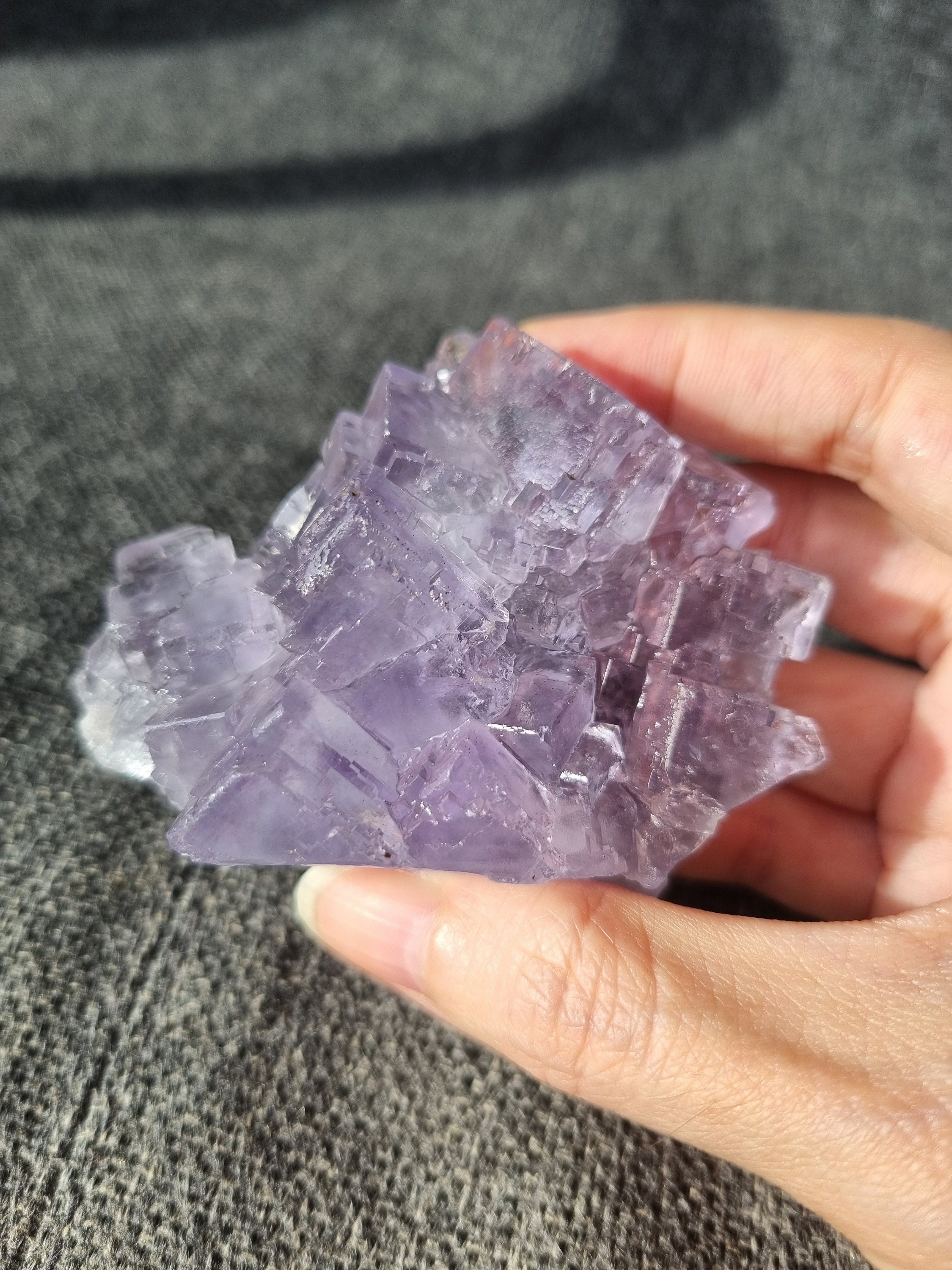 La Viesca Fluorite, Asturias, Spain, Glassy Purple Blue Fluorite ...