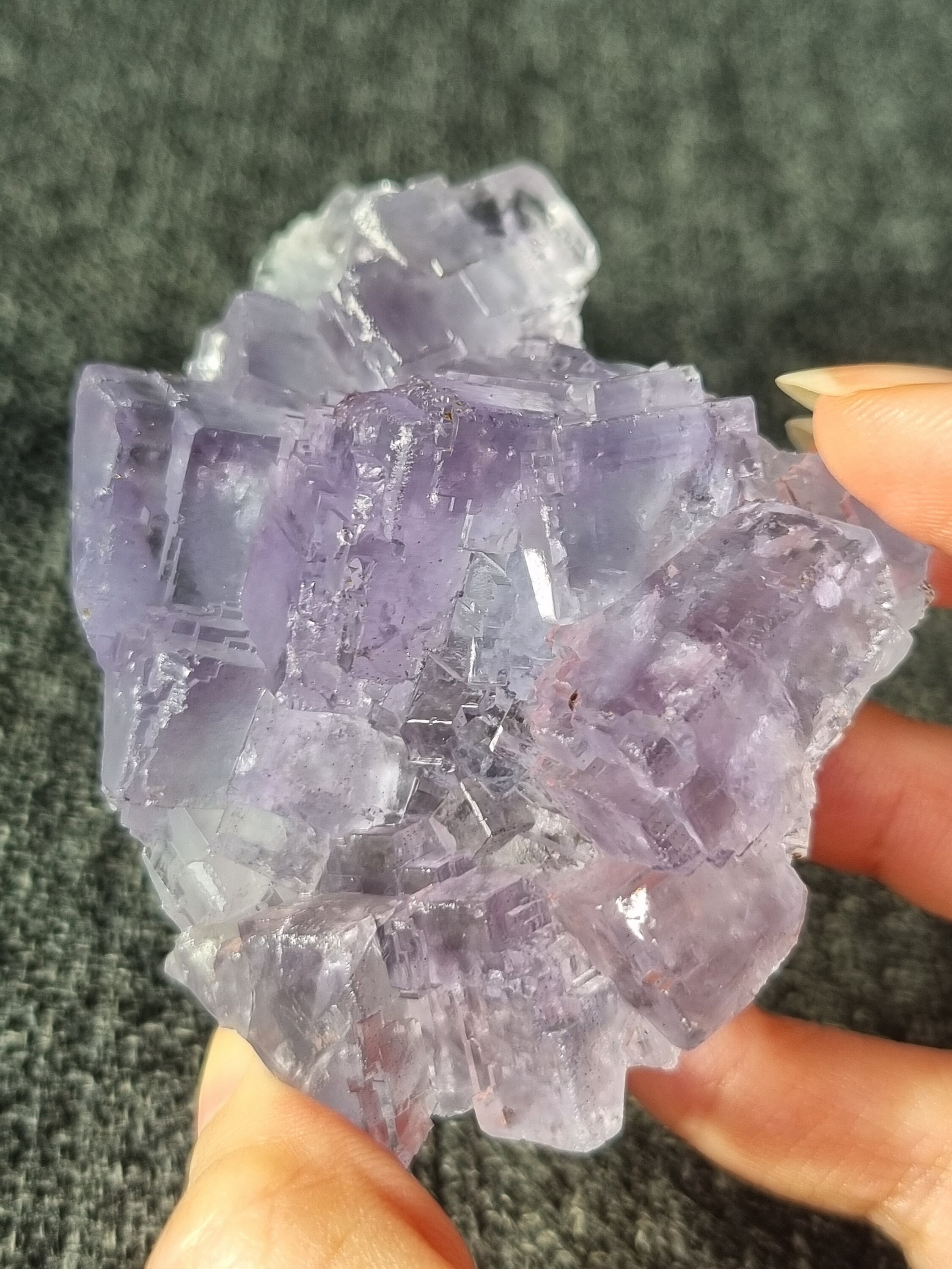 La Viesca Fluorite, Asturias, Spain, Glassy Purple Blue Fluorite ...