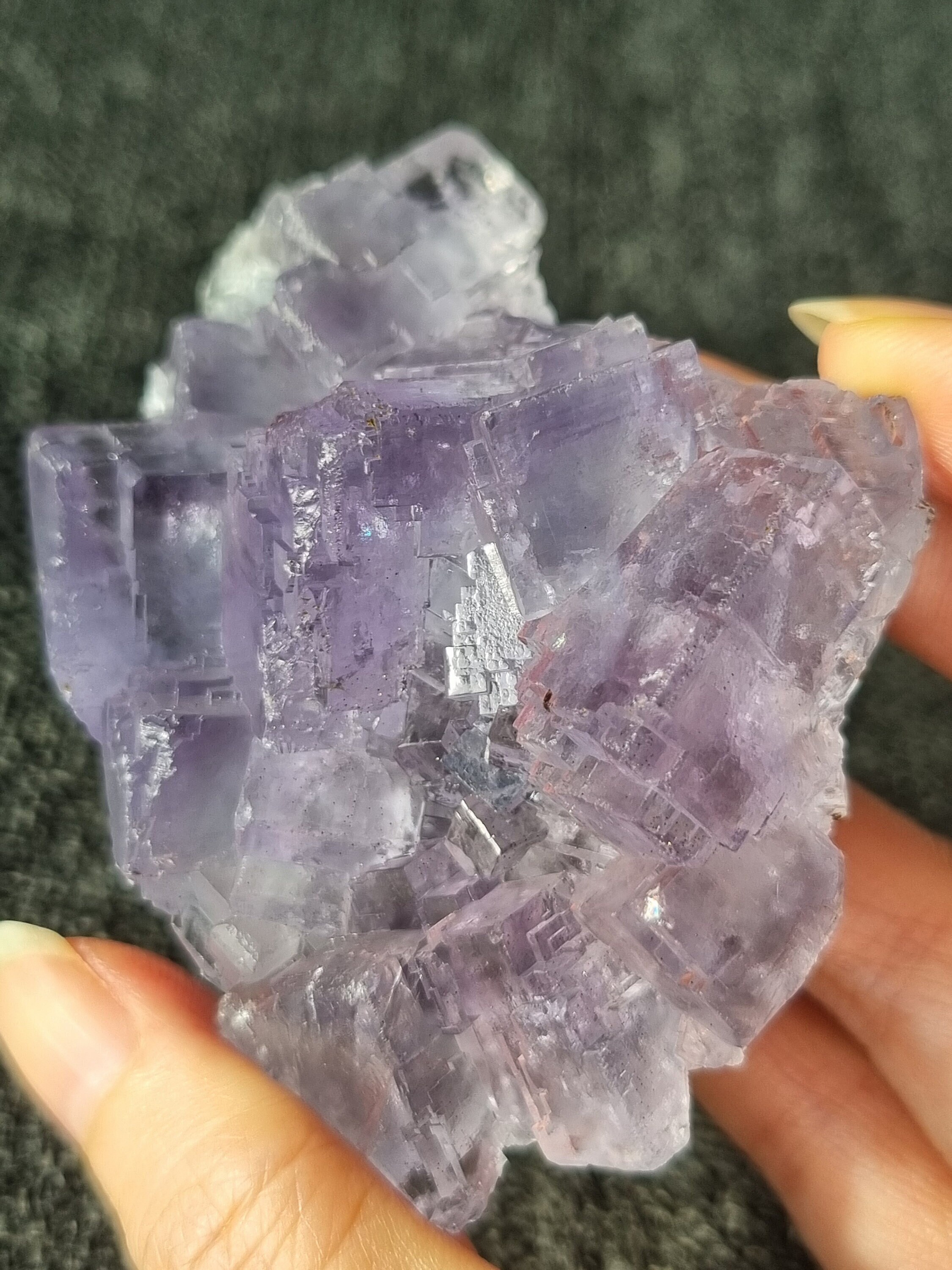 La Viesca Fluorite, Asturias, Spain, Glassy Purple Blue Fluorite ...