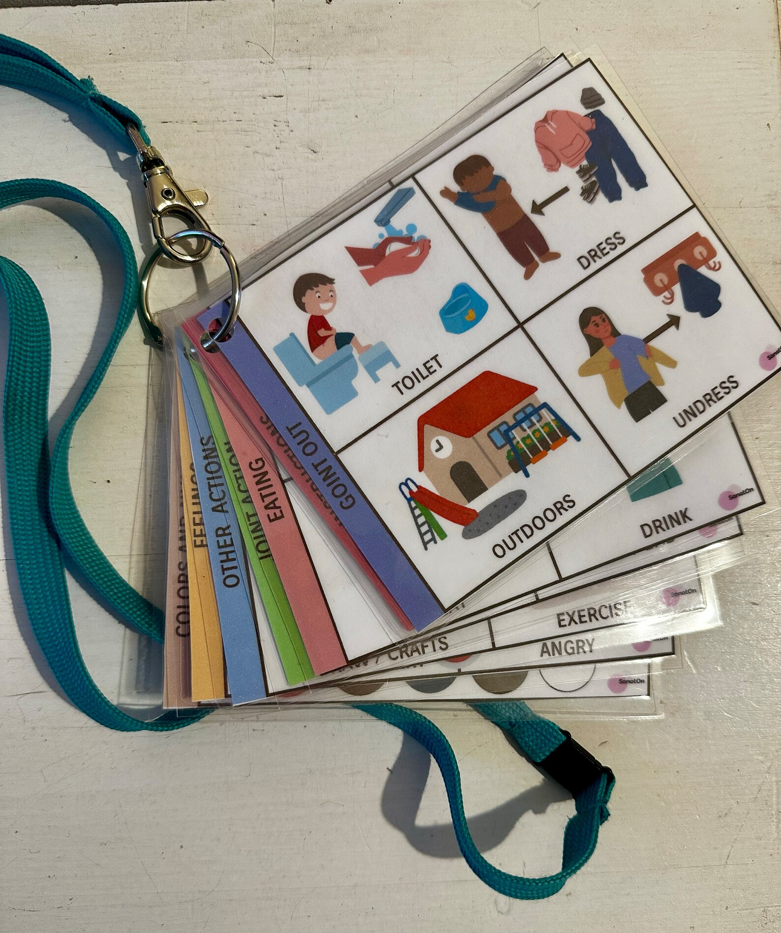 Communication Pictures for Key Chain, Day Care, Kindergarten, Special ...