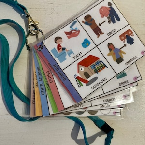 Communication Pictures for Key Chain, Day Care, Kindergarten, Special ...