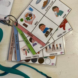 Communication Pictures for Key Chain, Day Care, Kindergarten, Special ...