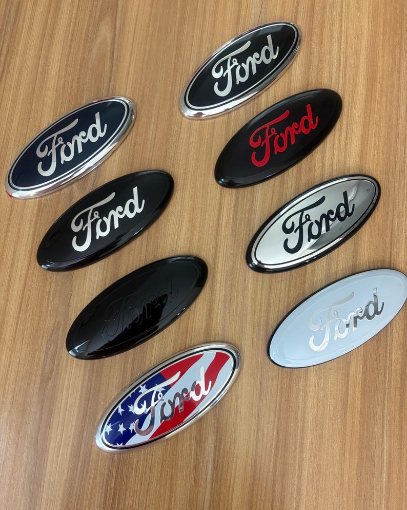 Ford 7 Inch Emblem Logo Nameplate Badge Front Grille Rear Tailgate ...
