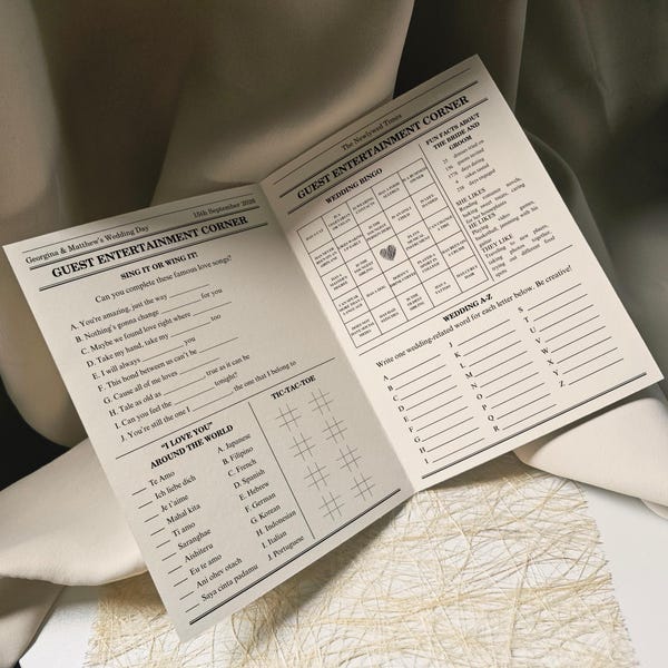 Wedding Dinner Poems - Etsy UK