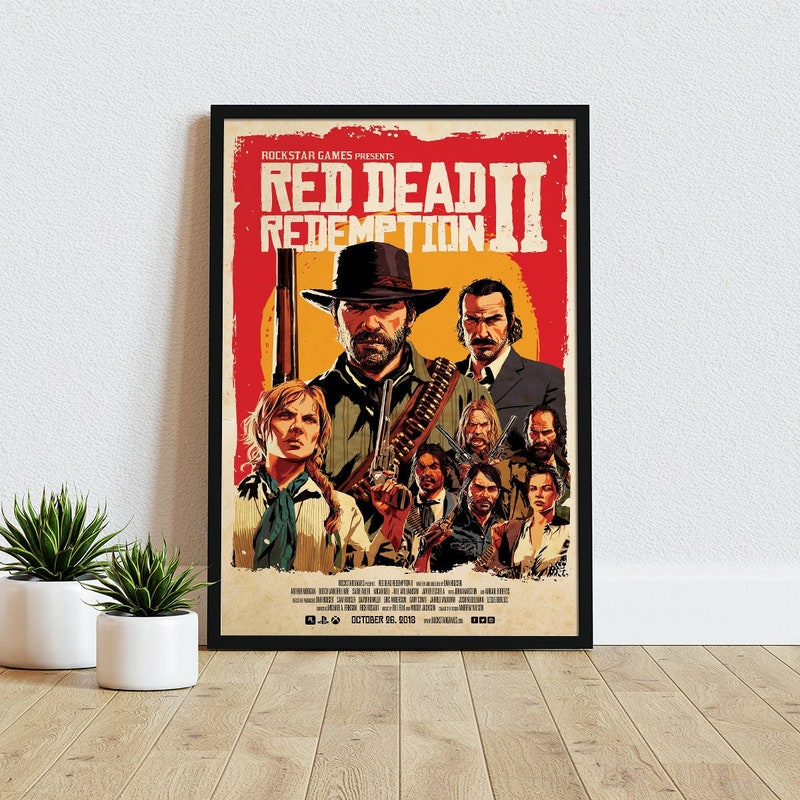 Red Dead Redemption Poster - Etsy