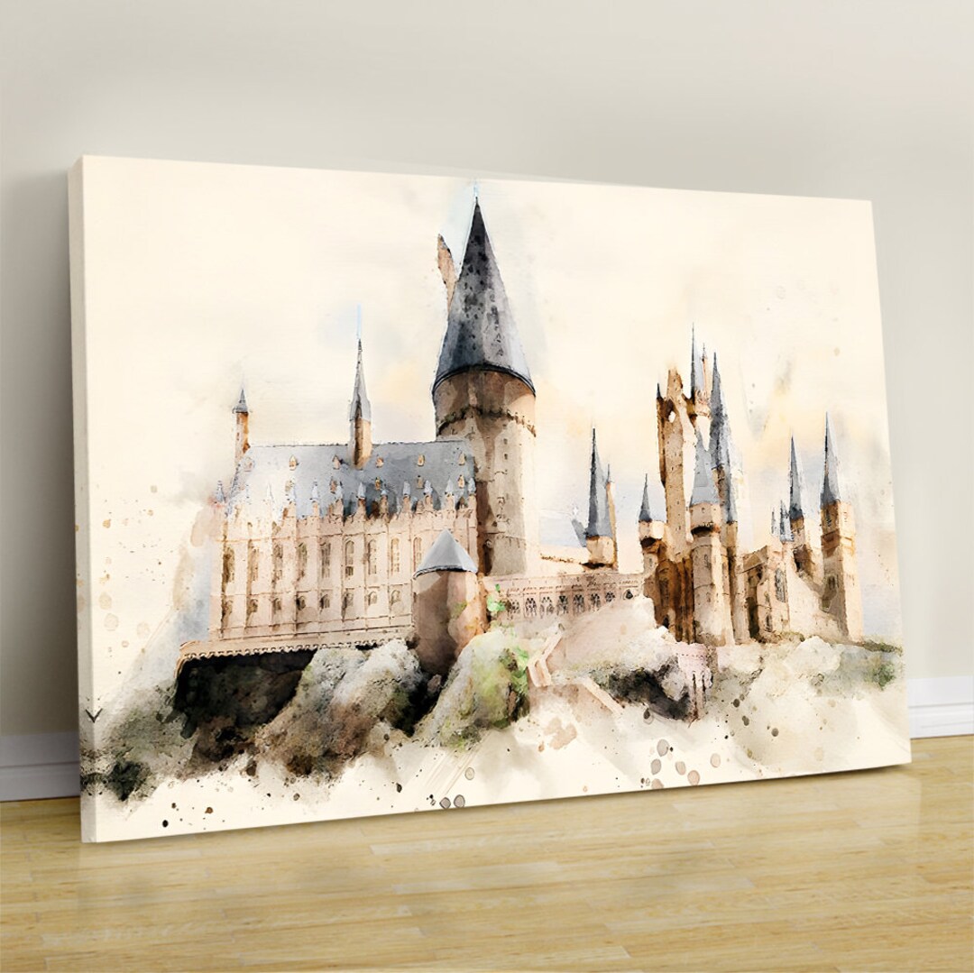 Wizard School Canvas Print: Magical World Map Wall Art - Etsy