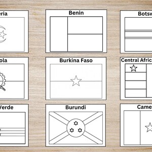 Coloring Pages Flags of Africa | Coloring African Flags | Coloring ...