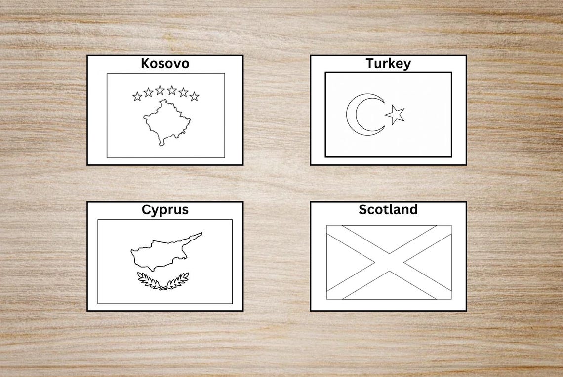 Flags of Europe Coloring Pages | Coloring European Flags | Coloring ...