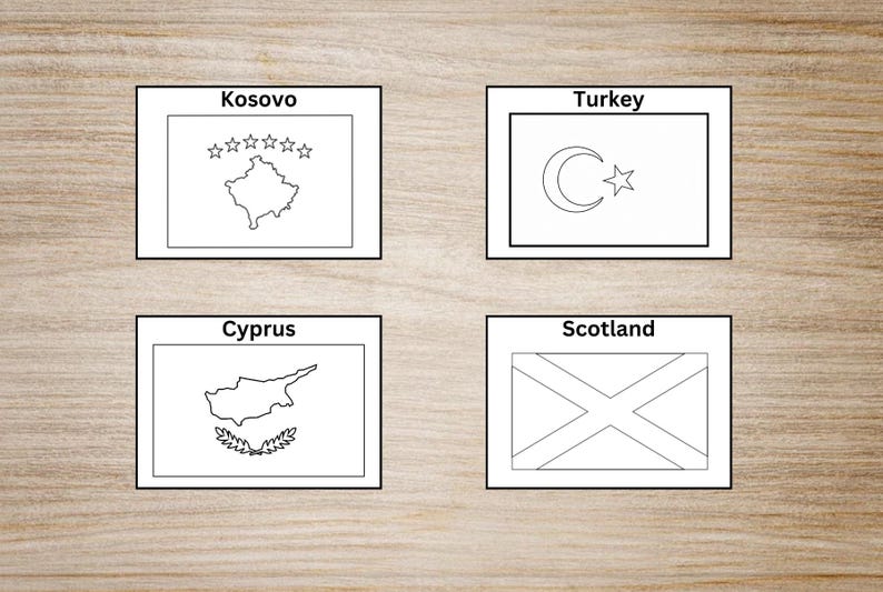 Flags of Europe Coloring Pages | Coloring European Flags | Coloring ...