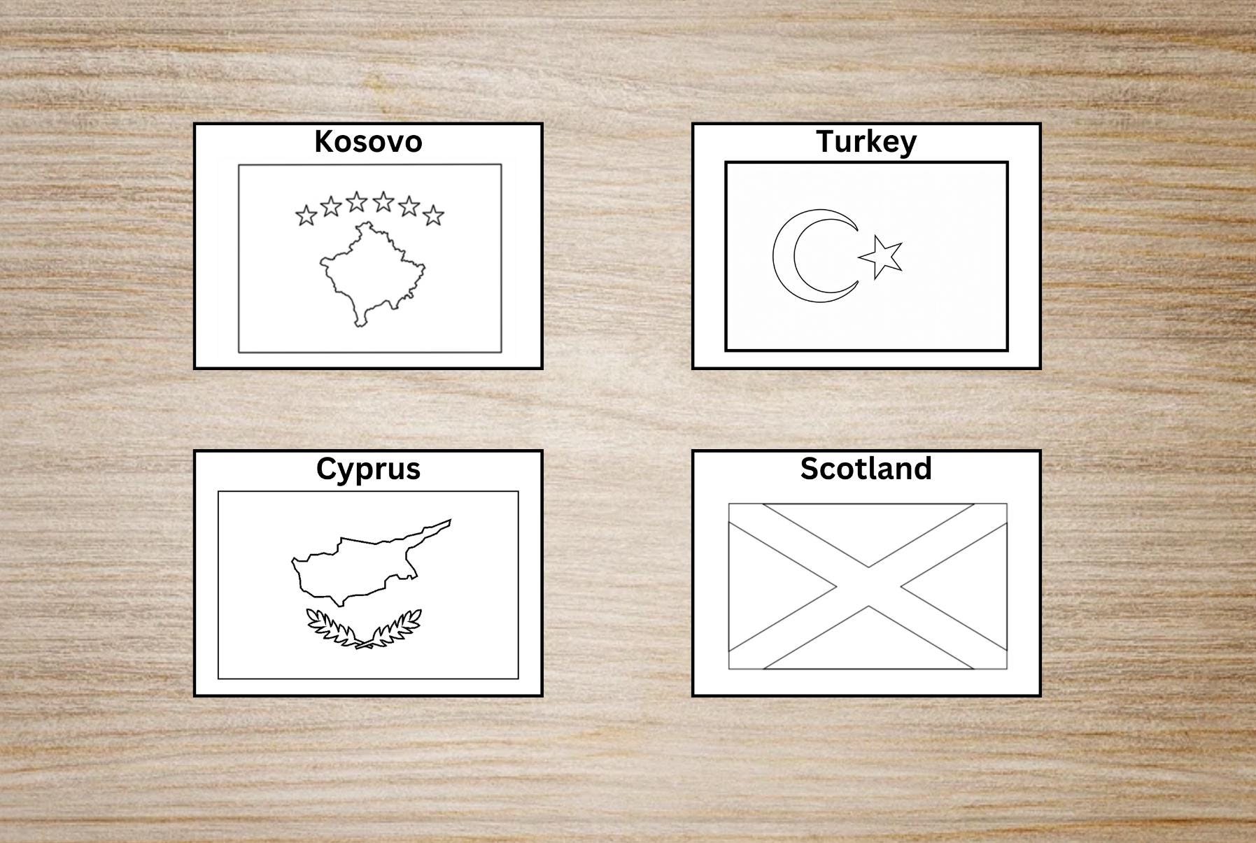 Flags of Europe Coloring Pages | Coloring European Flags | Coloring ...