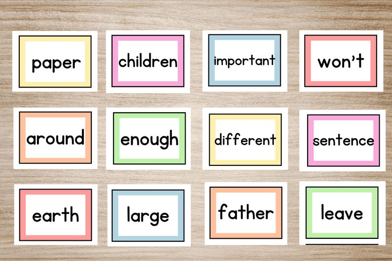 100 3rd Grade Sight Word Flashcards | Third Grade Vocabulary | 3rd ...