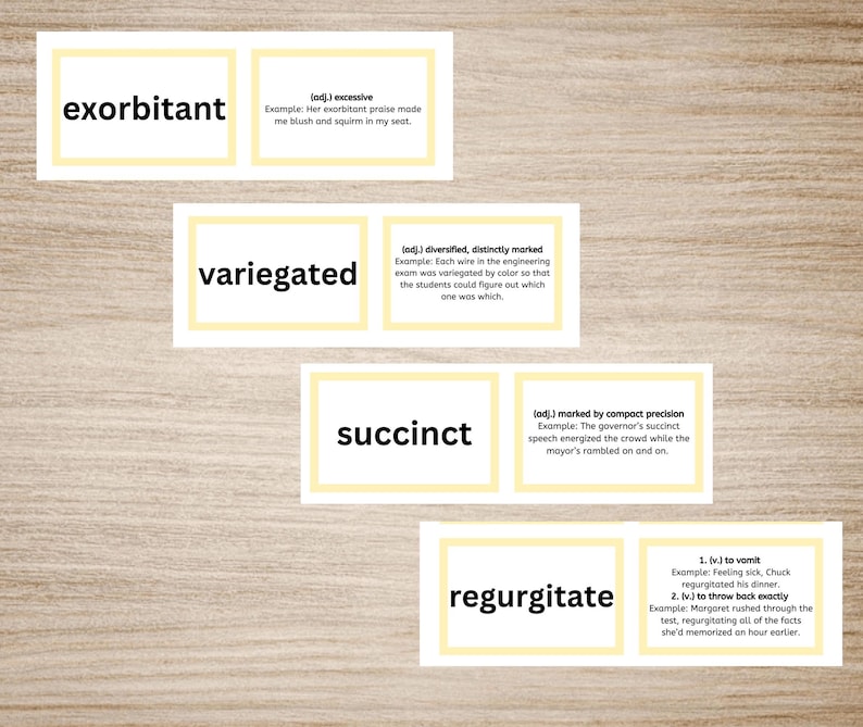 450+ Test Prep Vocab Flashcards SAT/ACT/PSAT | Improve Vocabulary Teens ...