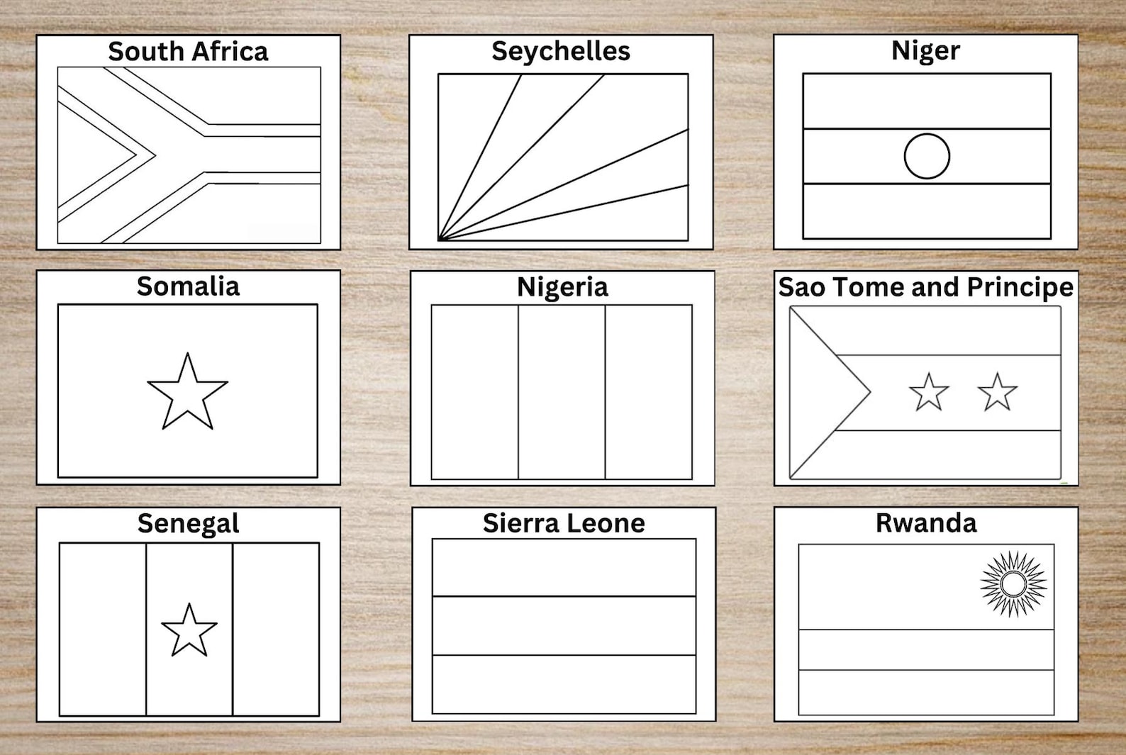 Coloring Pages Flags of Africa | Coloring African Flags | Coloring ...