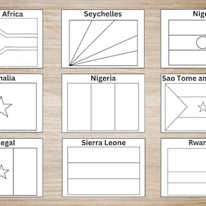 Coloring Pages Flags of Africa | Coloring African Flags | Coloring ...