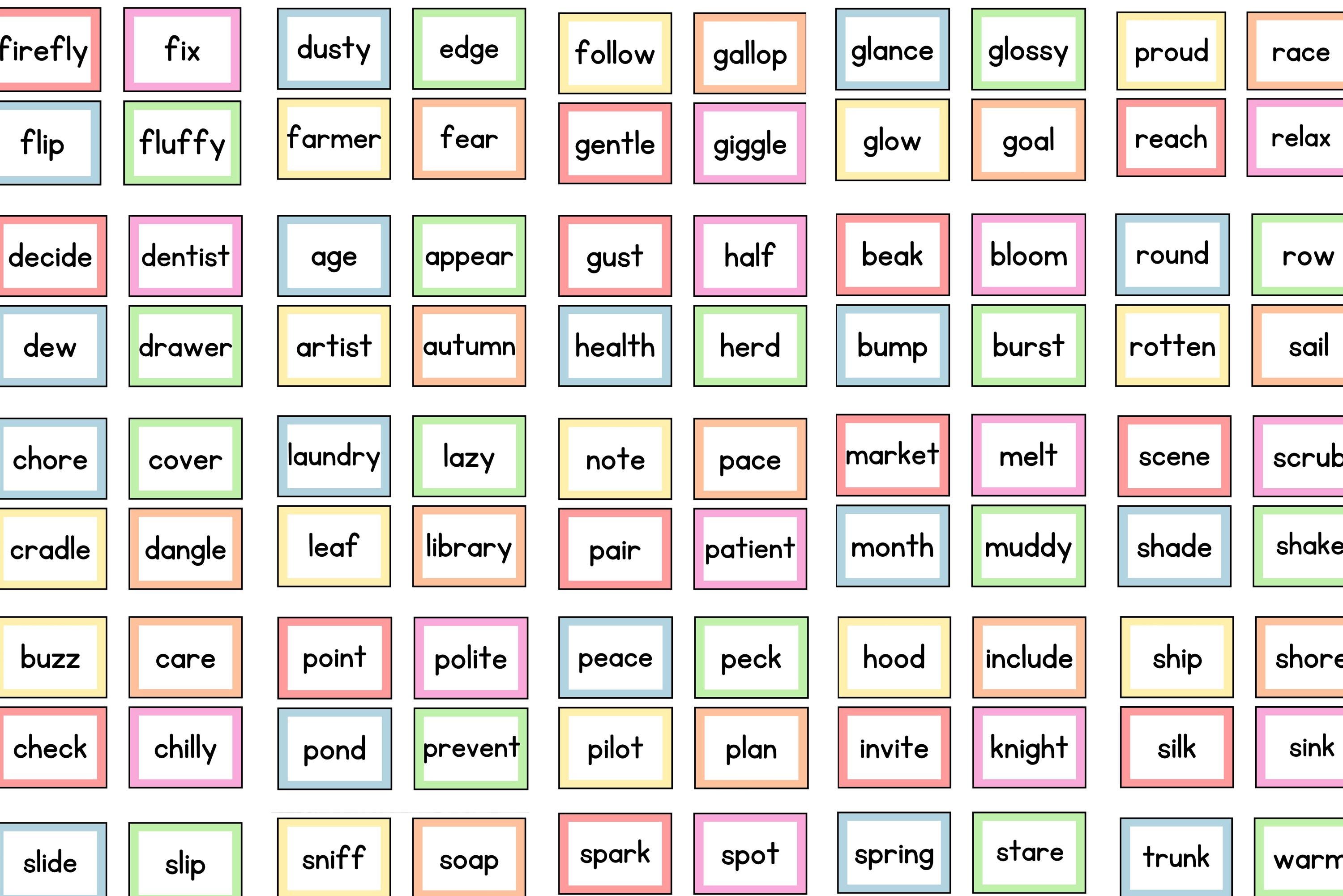 200+ 2nd Grade Sight Word Flashcards | Second Grade Vocab | 2nd Grade ...