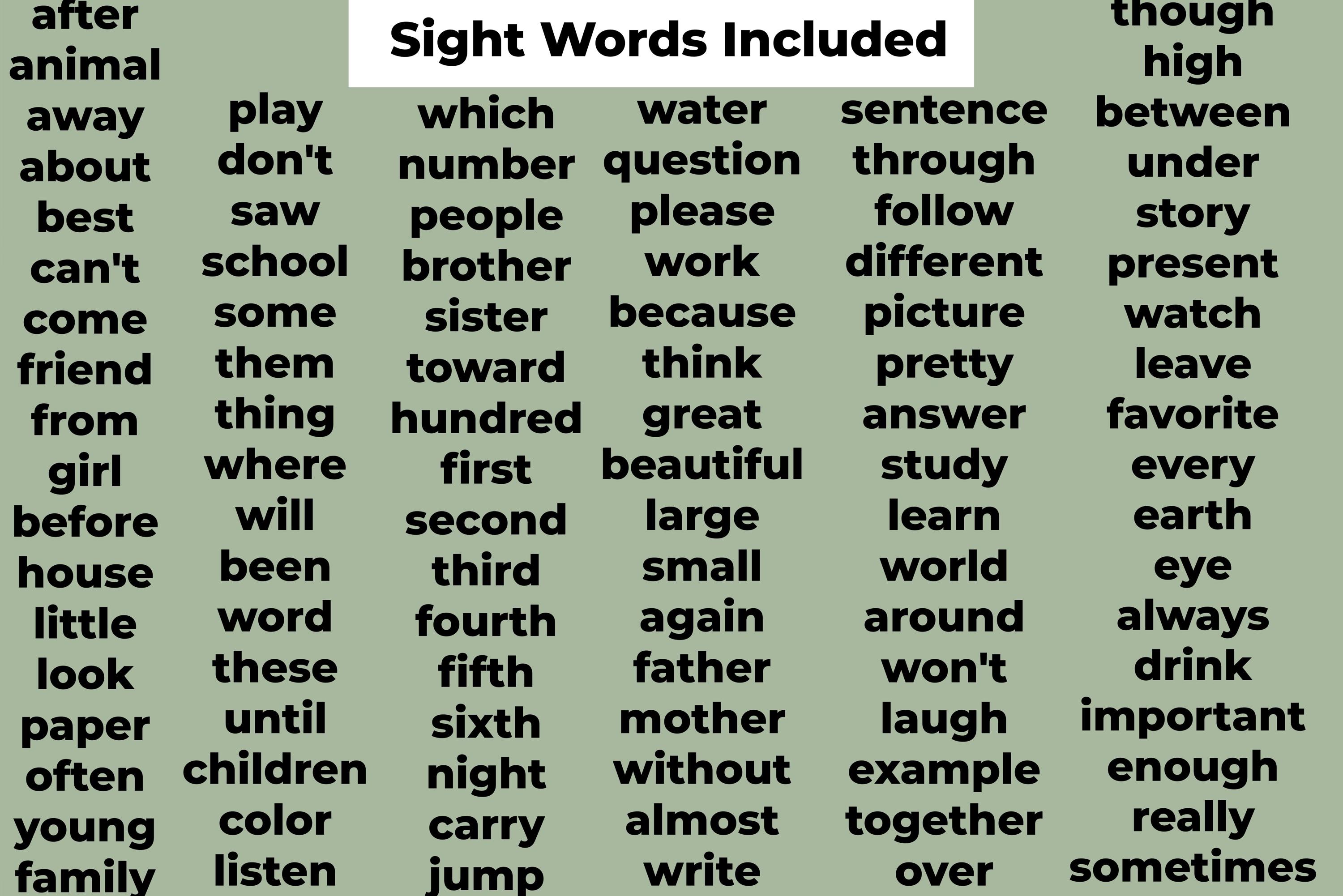 100 3rd Grade Sight Word Flashcards | Third Grade Vocabulary | 3rd ...
