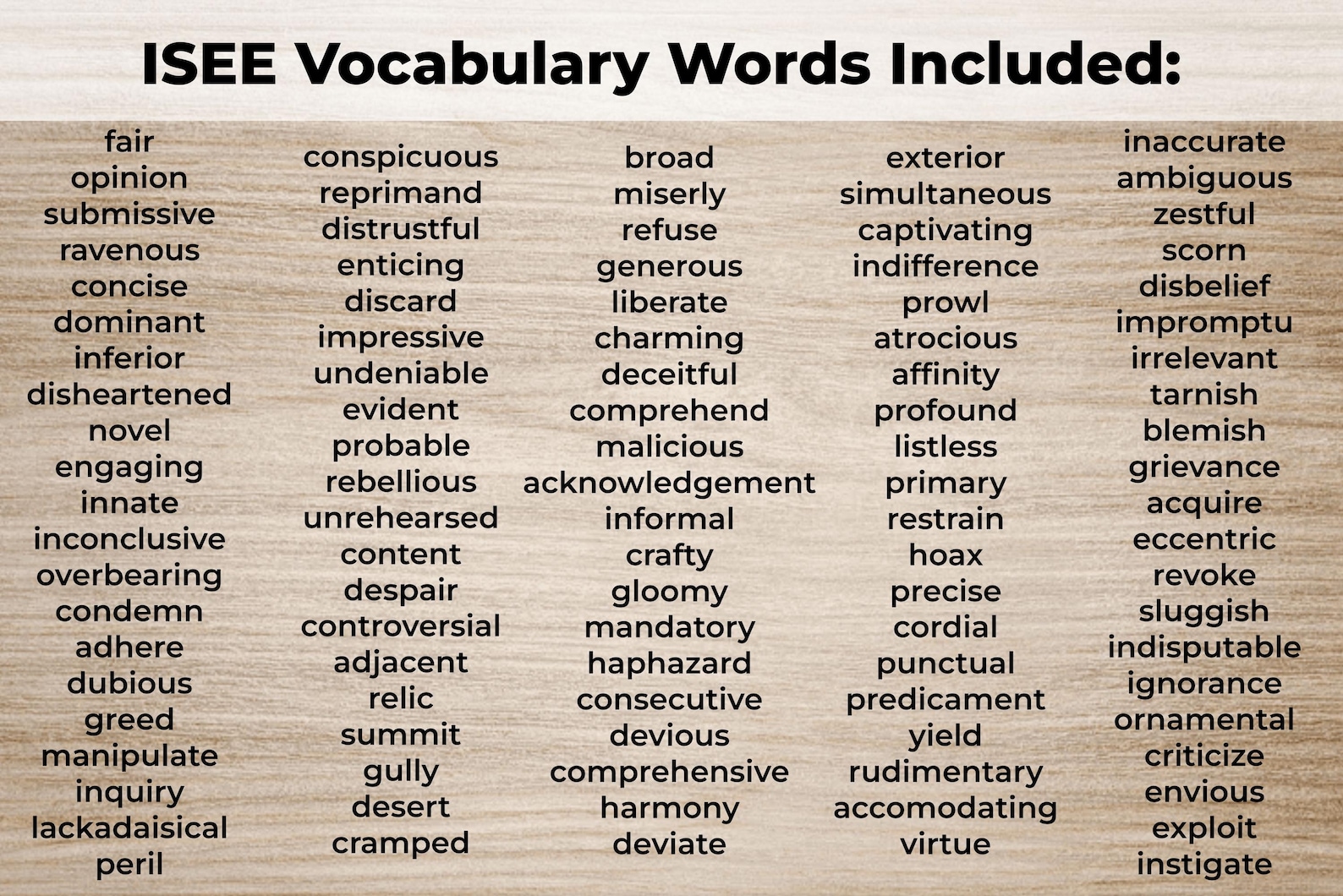 100+ ISEE Middle Level and Upper Level Verbal Flashcards | ISEE ...