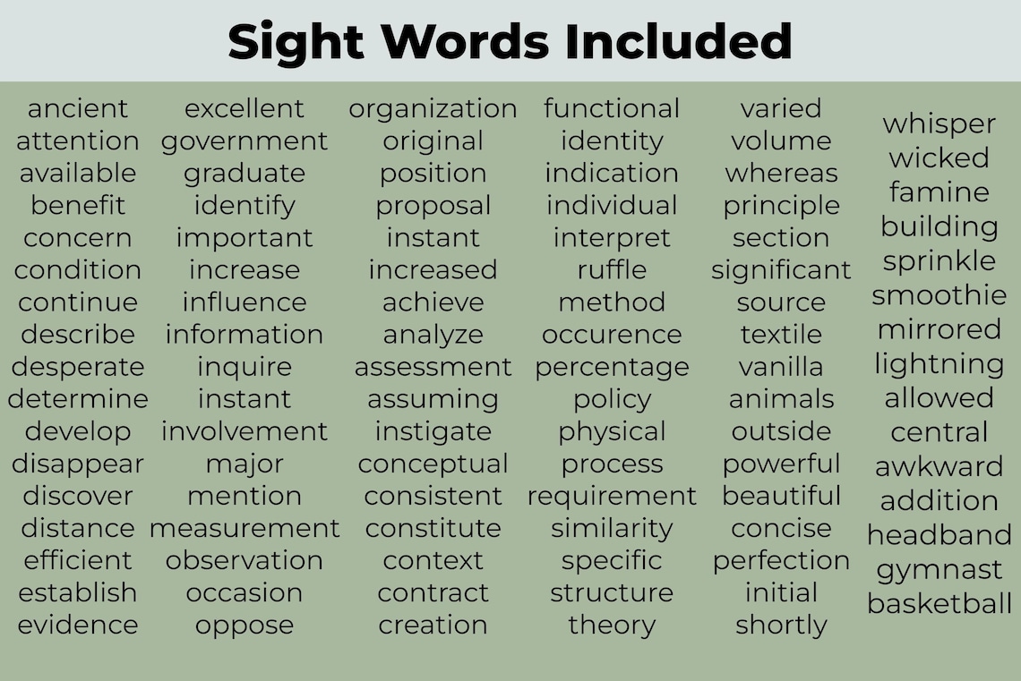 100 5th Grade Sight Words Flashcards | Fifth Grade Vocab | 5th Grade ...