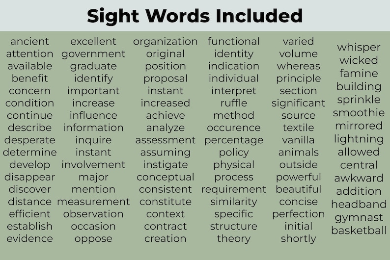 100 5th Grade Sight Words Flashcards | Fifth Grade Vocab | 5th Grade ...
