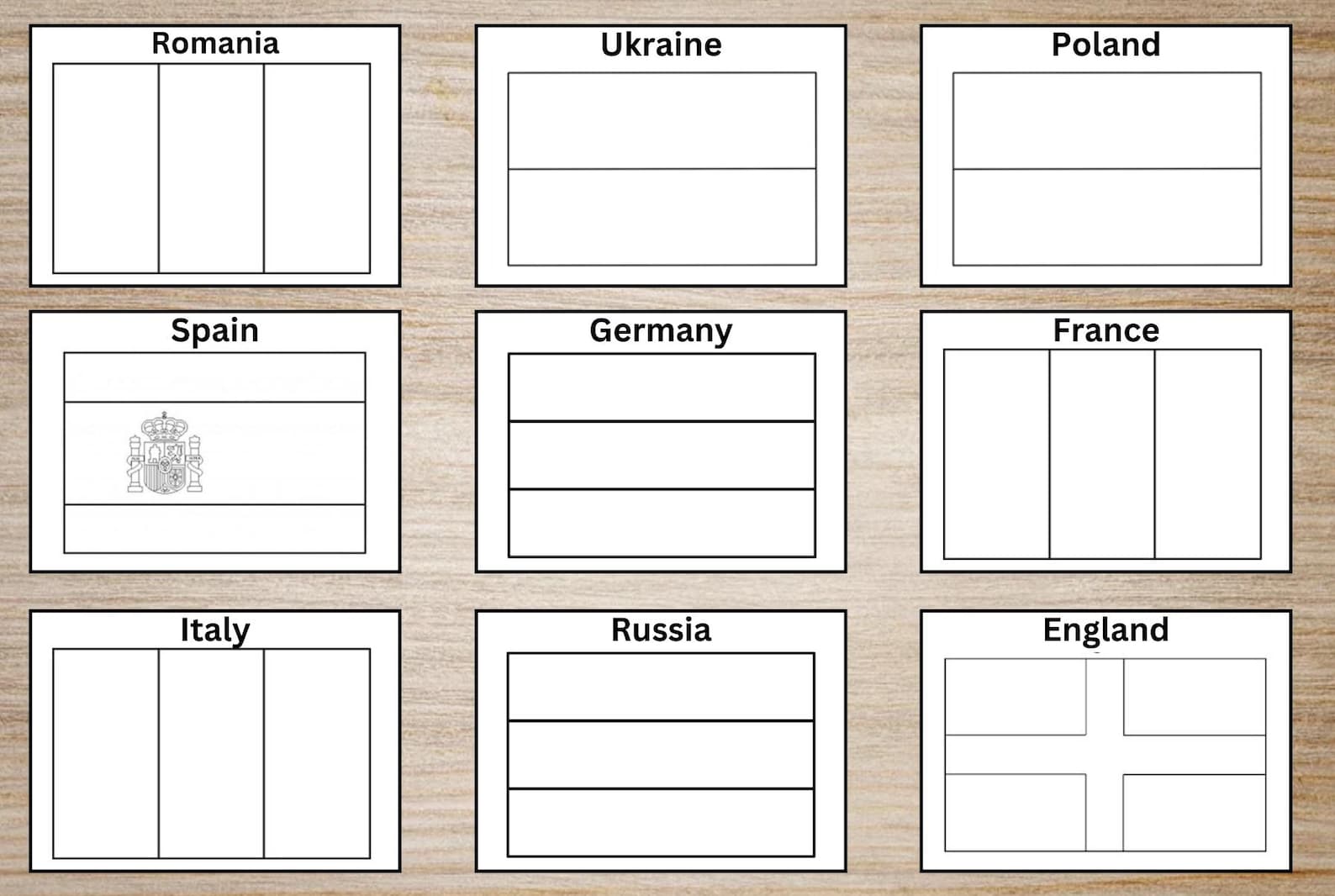 Flags of Europe Coloring Pages | Coloring European Flags | Coloring ...