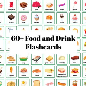 Multipack- 60+ Food and Drink Sight Word Flashcards | Pre-k ...