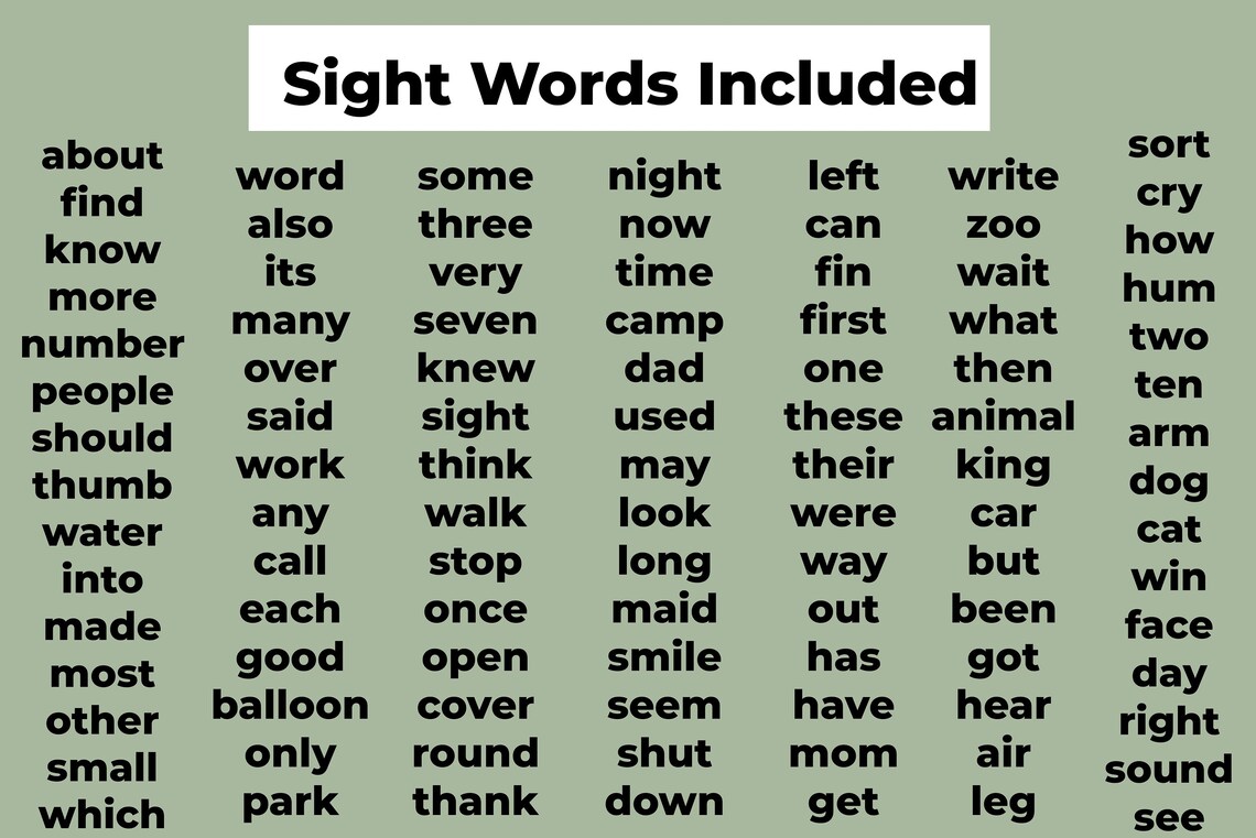 100 1st Grade Sight Word Flashcards | First Grade Learn to Read ...