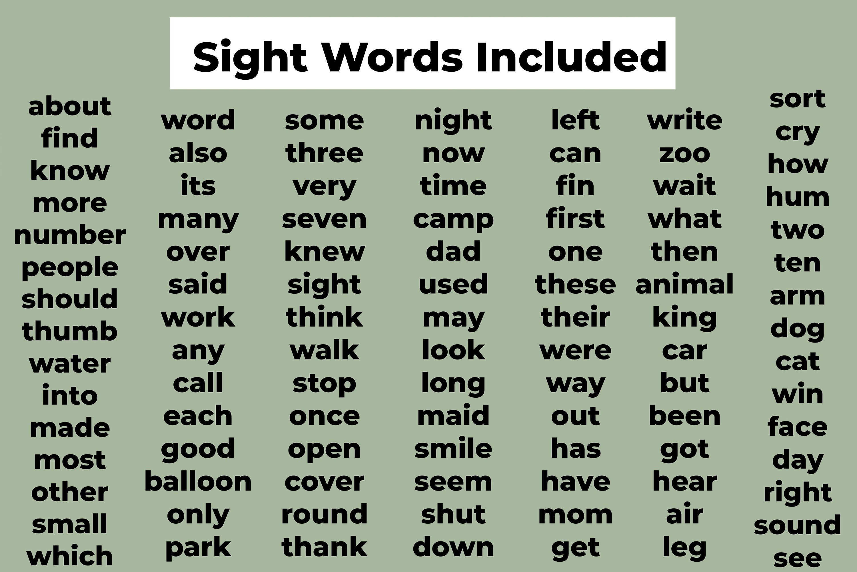 100 1st Grade Sight Word Flashcards | First Grade Learn to Read ...