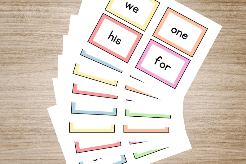 Kindergarten Sight Word Flashcards | Kindergarten Vocab | Reading Level ...