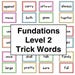 Grade 2 Fundations Trick Sight Words | Second Grade Sight Words ...