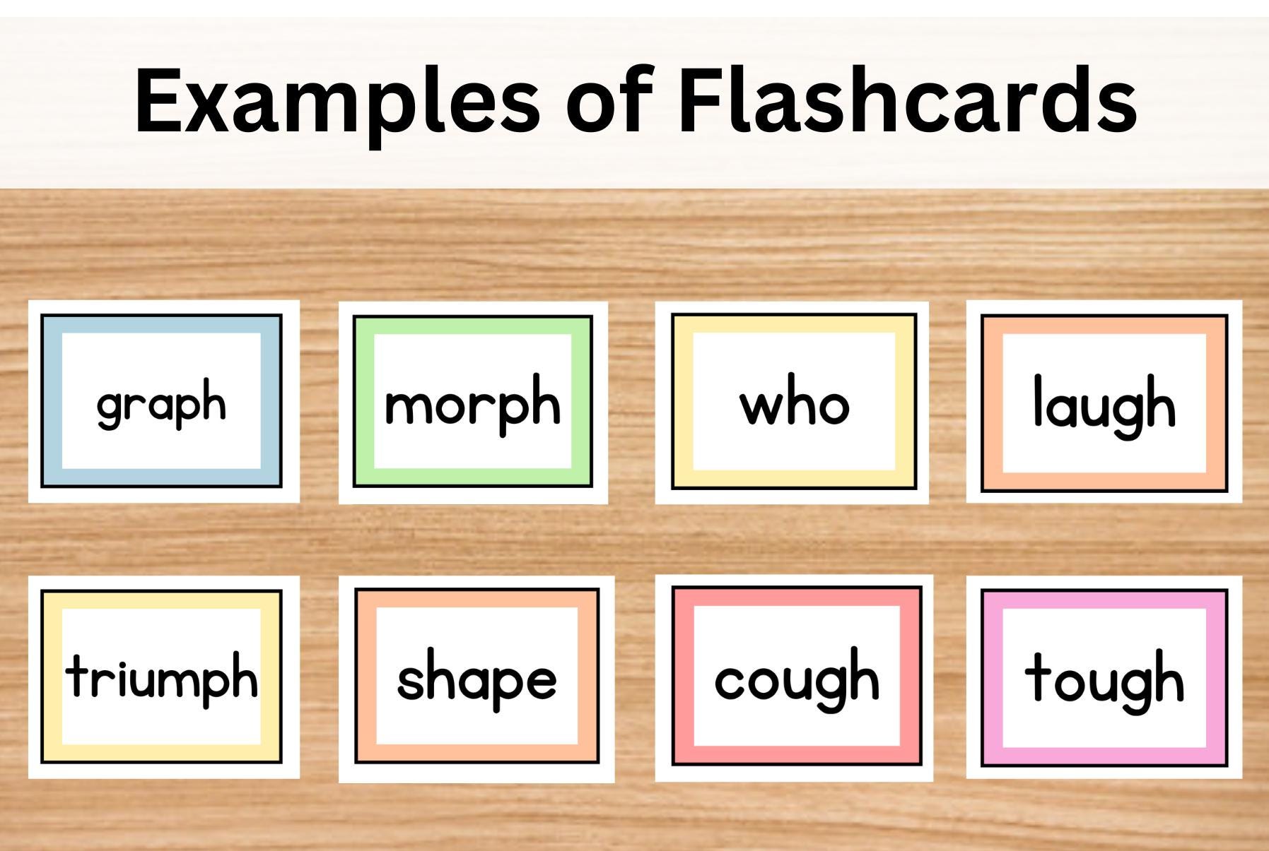 Digraph Sight Words for Grades K-6 | Speech Therapy Flashcards ...
