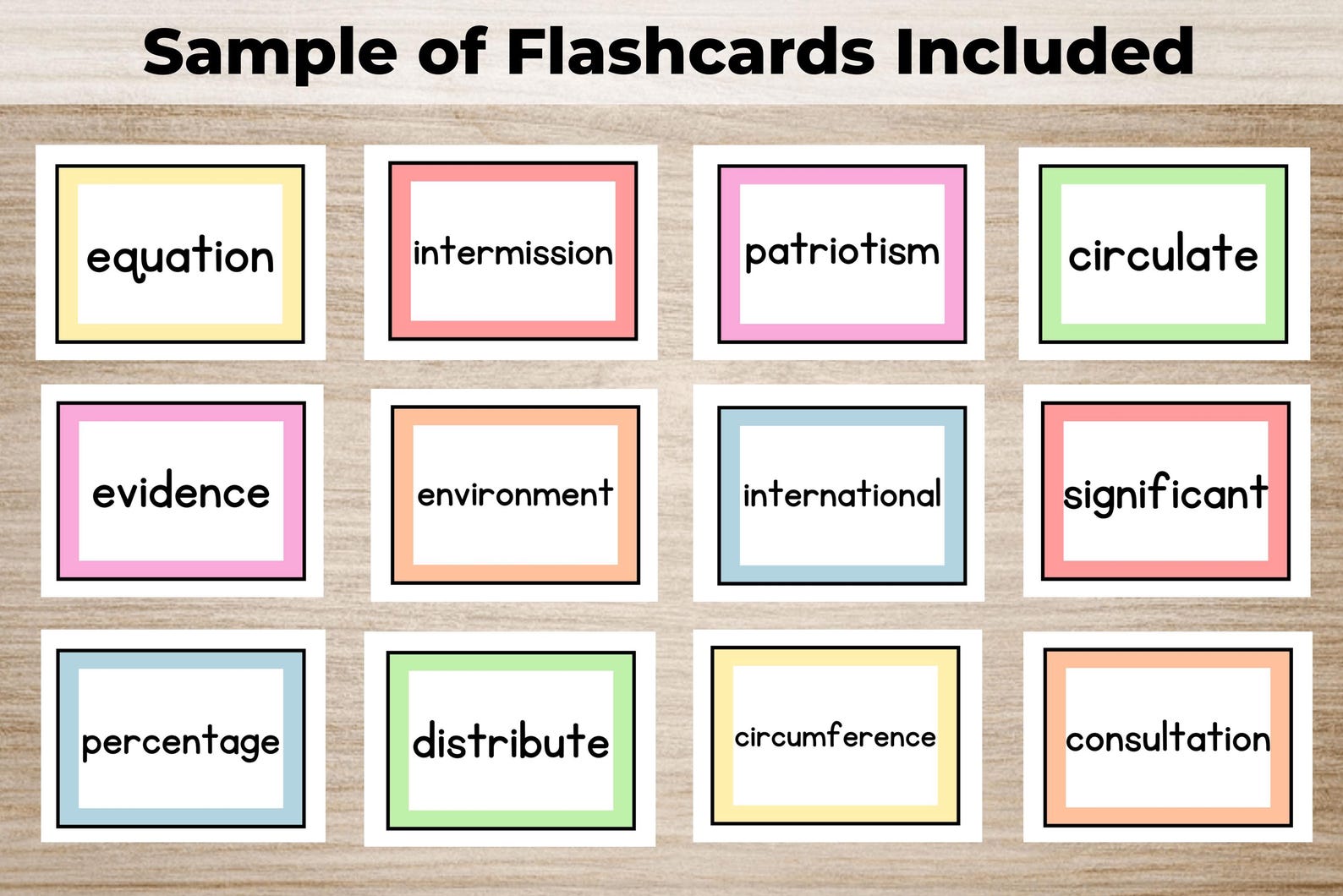 6th Grade Sight Word Flashcards | 150+ Vocabulary Words (PDF Instant ...
